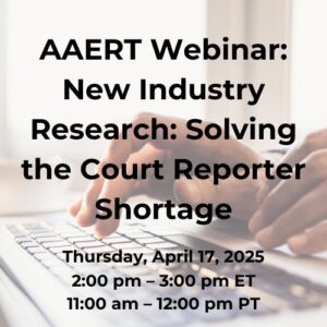 AAERT - American Association of Electronic Reporters & Transcribers